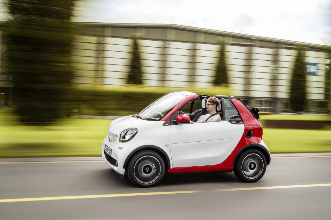 The new smart fortwo cabrio: Summer in the city Stuttgart | arcien