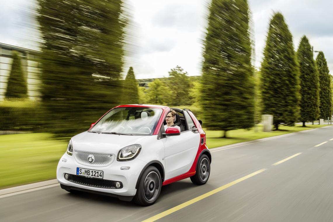 The new smart fortwo cabrio: Summer in the city Stuttgart | arcien