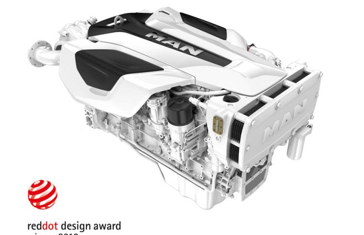 MAN i6 six-cylinder yacht engine wins Red Dot Award for its outstanding ...